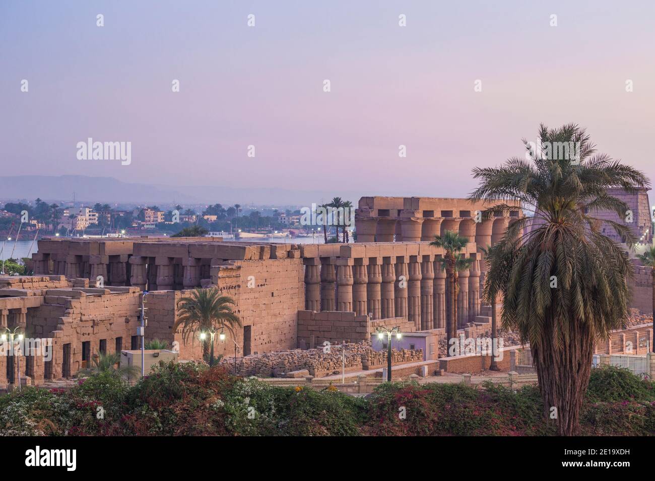 Egypt, Luxor, View of Luxor Temple Stock Photo - Alamy