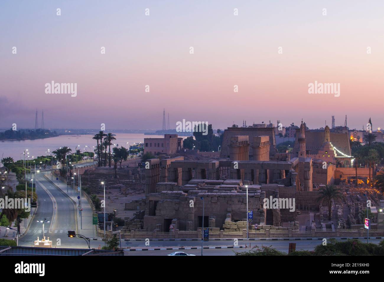 Egypt, Luxor, View of Luxor Temple Stock Photo - Alamy