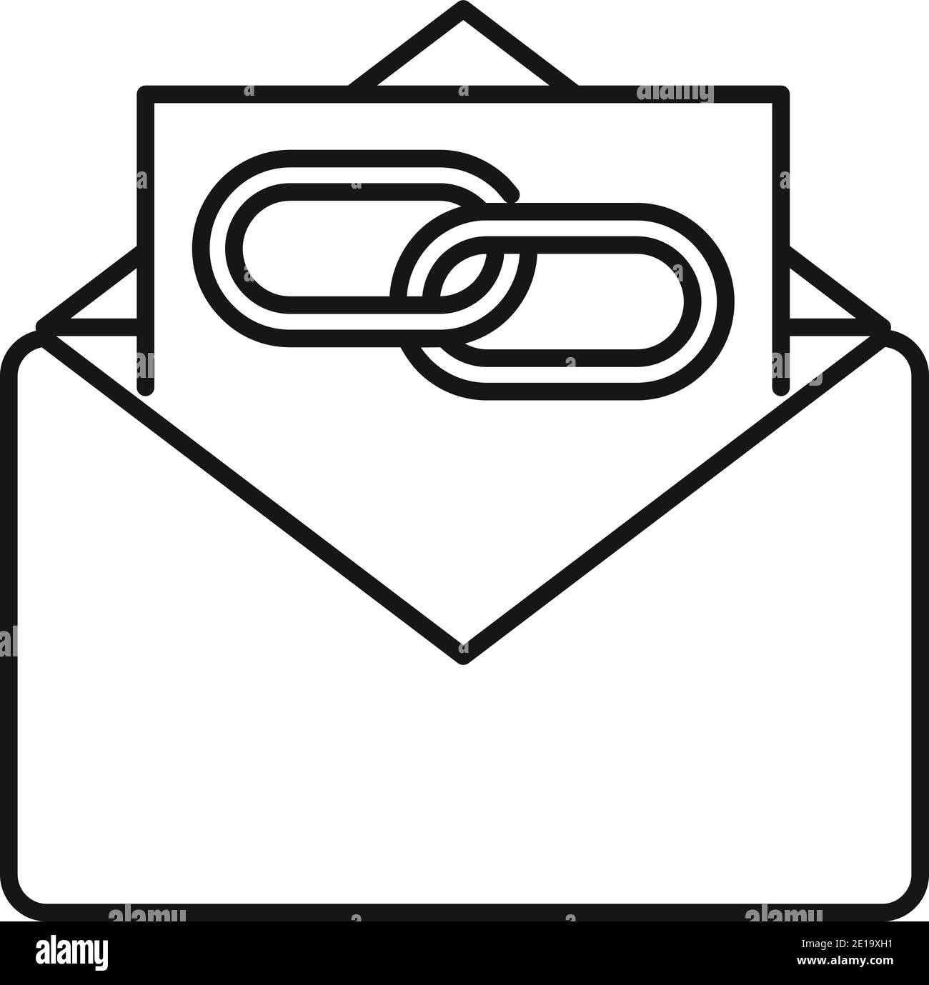 Mail links icon, outline style Stock Vector Image & Art - Alamy