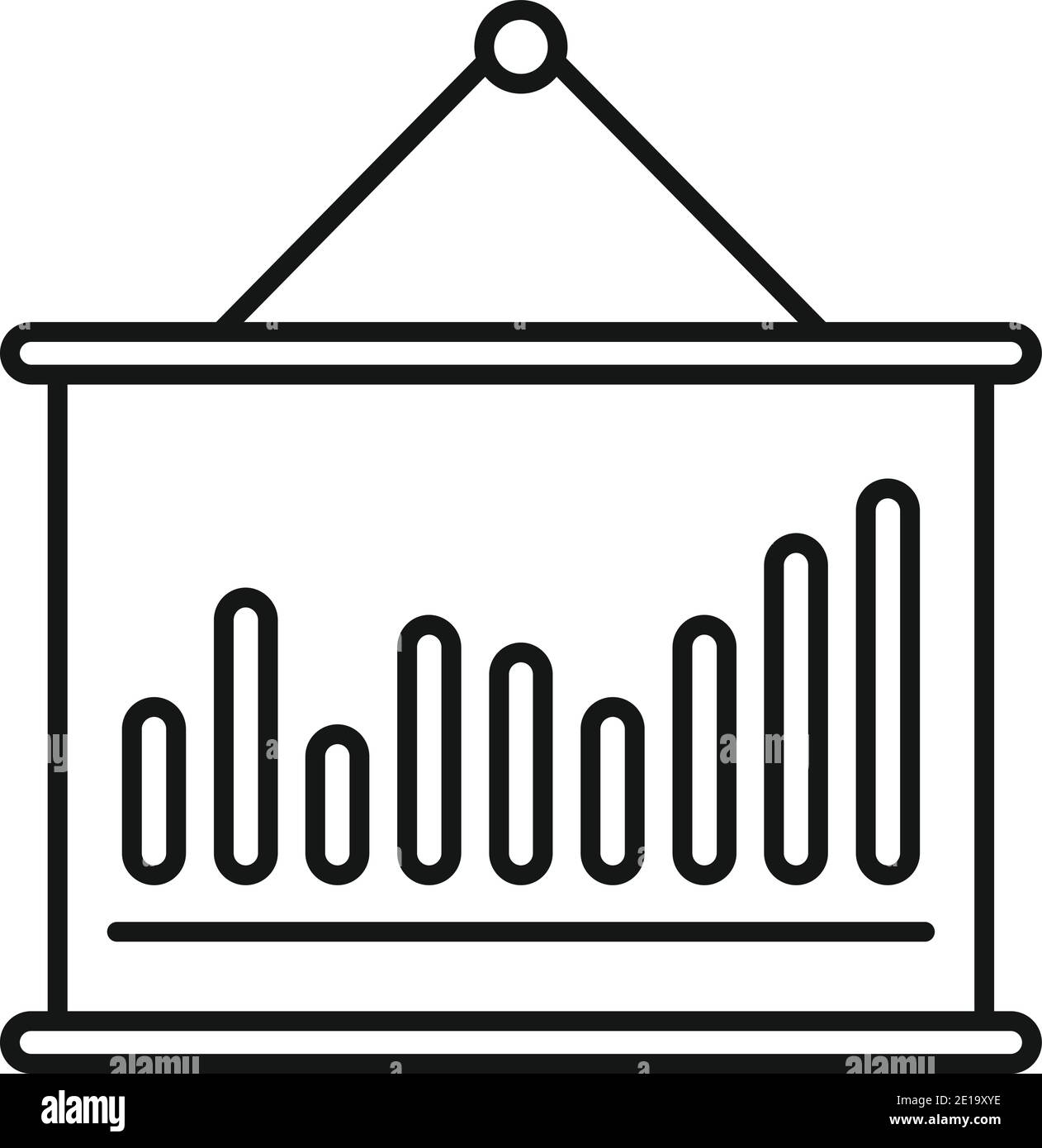 Product manager banner graph icon, outline style Stock Vector Image ...