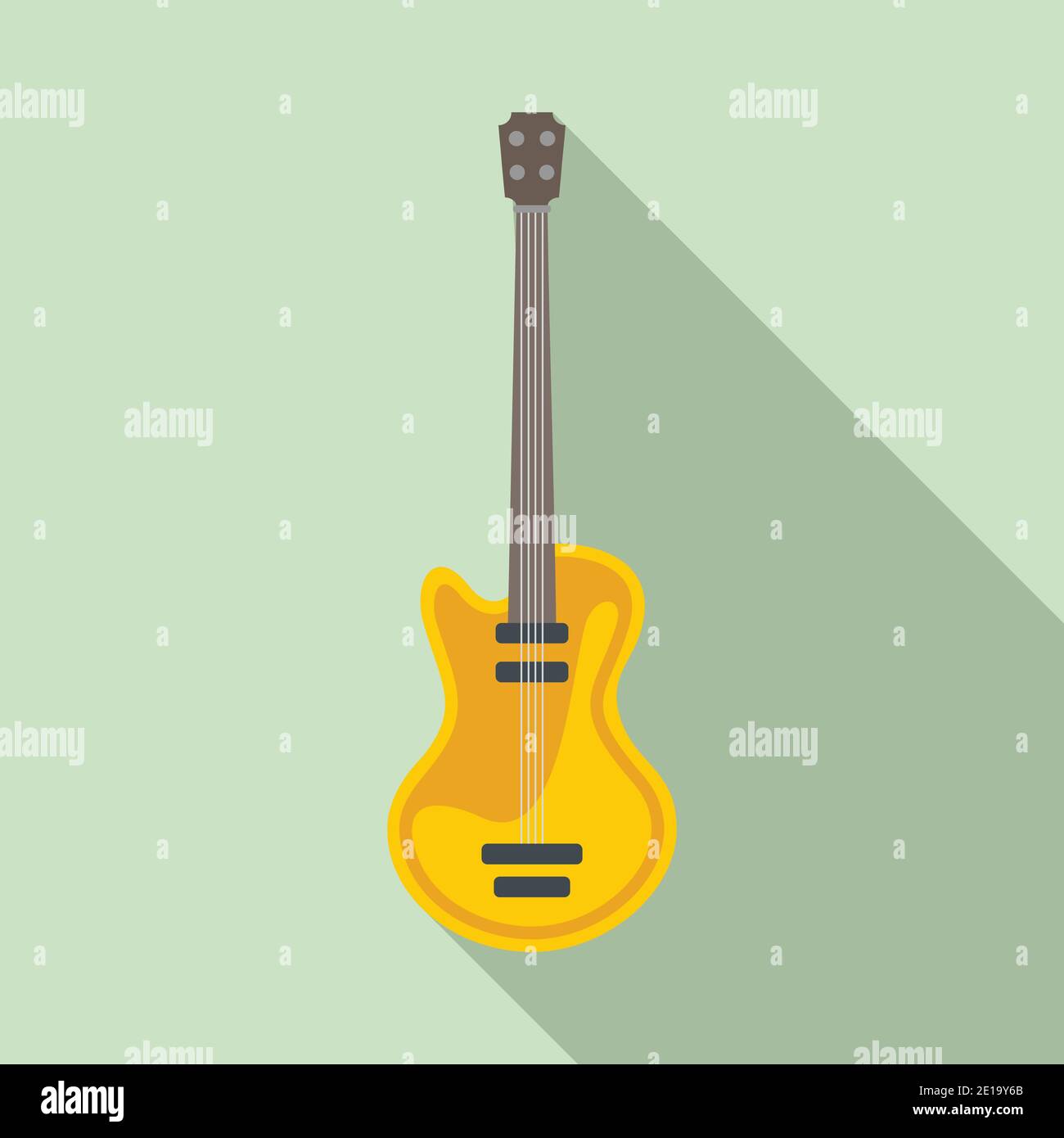 Music guitar icon, flat style Stock Vector Image & Art - Alamy