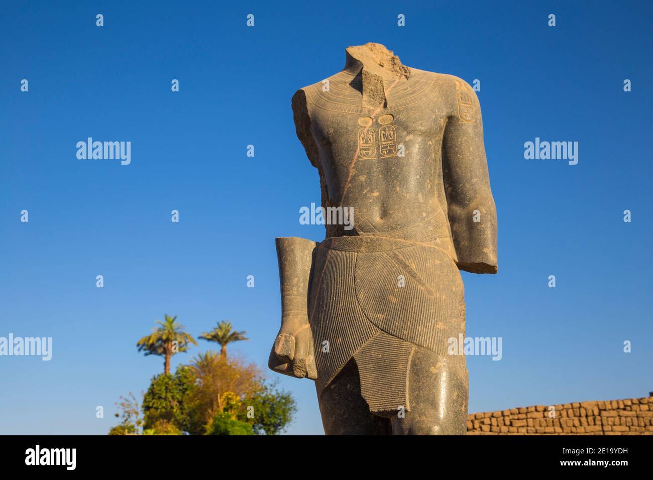 Egypt, Luxor, Luxor Temple, Headless Colossi Stock Photo - Alamy
