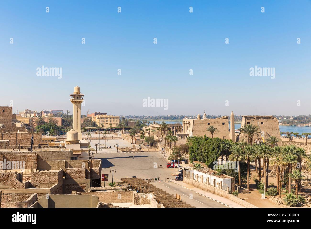 Egypt, Luxor, View of Luxor Temple Stock Photo - Alamy