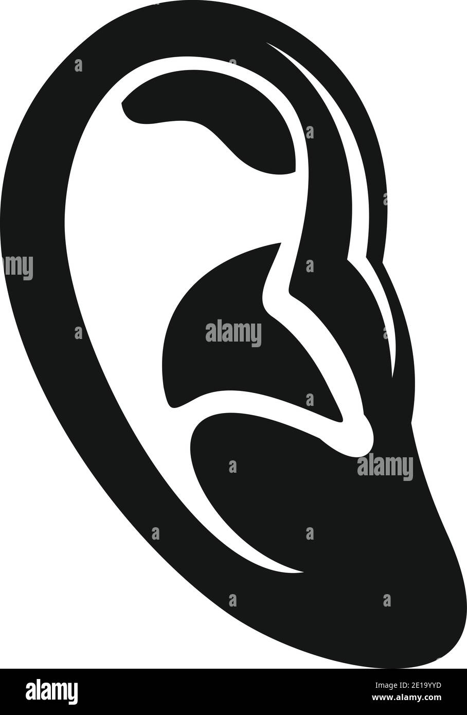 Music ear icon, simple style Stock Vector Image & Art - Alamy