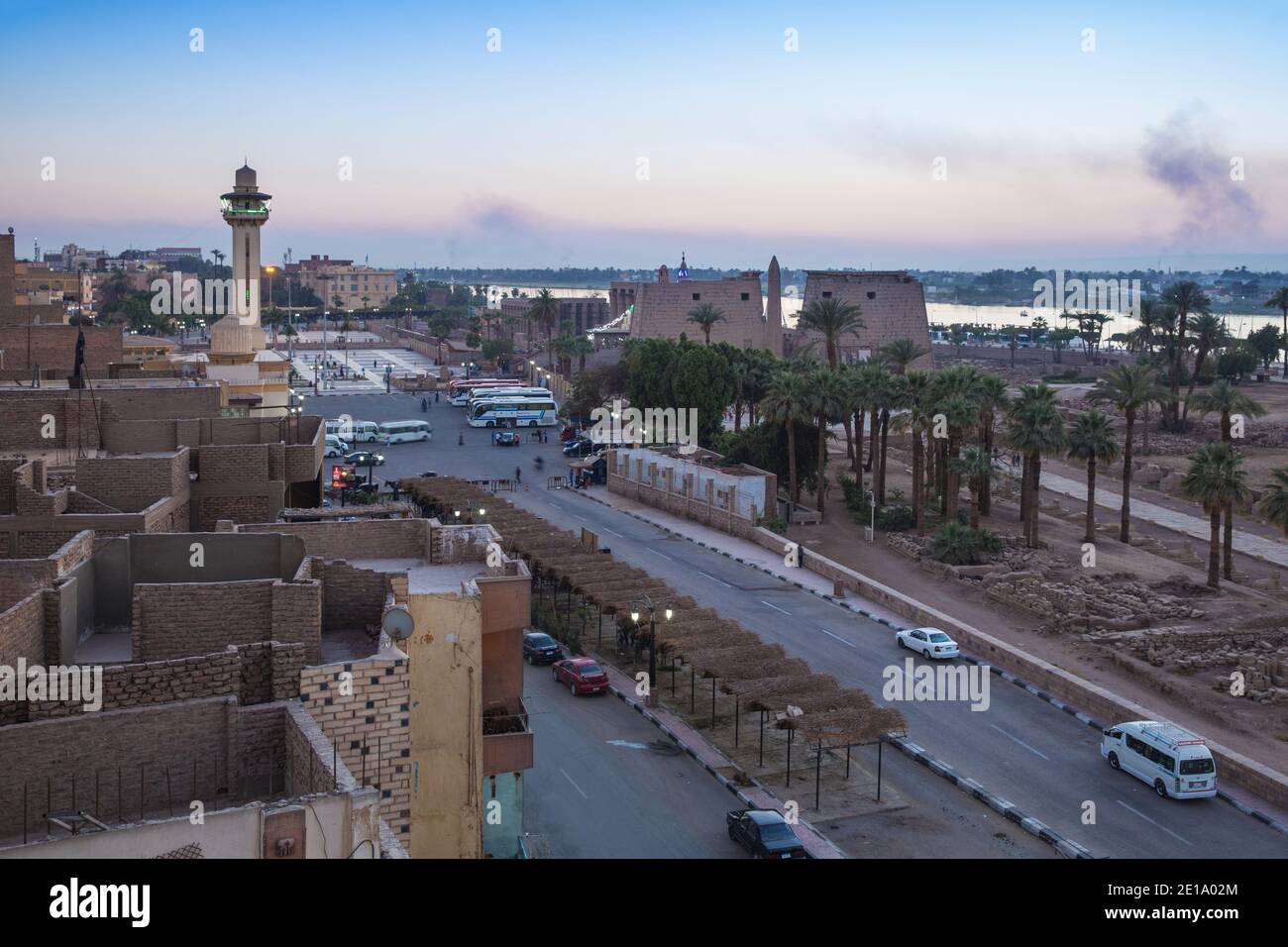 Egypt, Luxor, View of Luxor Temple Stock Photo - Alamy
