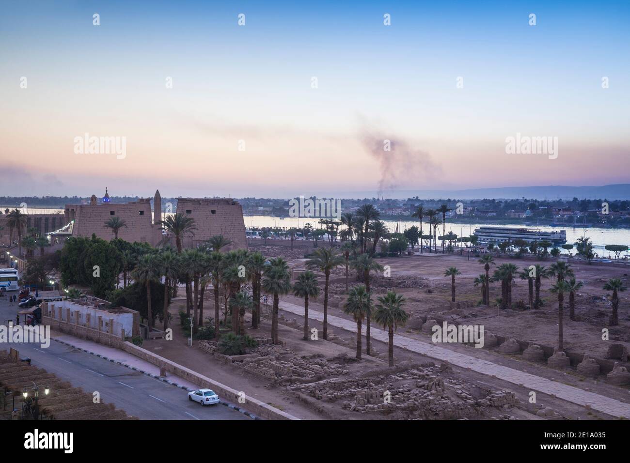 Egypt, Luxor, View of Luxor Temple Stock Photo - Alamy