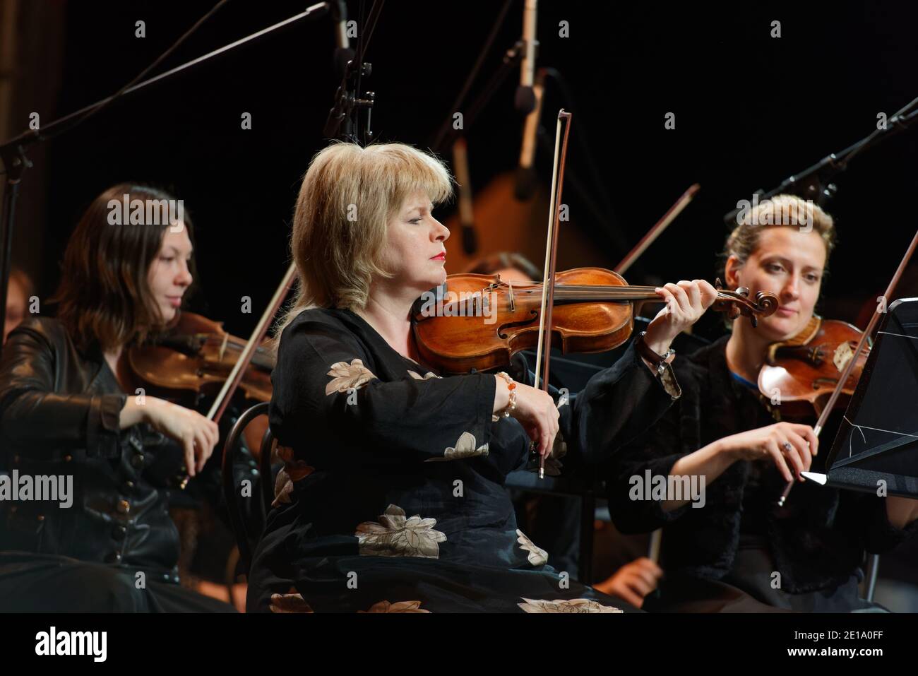 Violins In Orchestra High Resolution Stock Photography and Images - Alamy