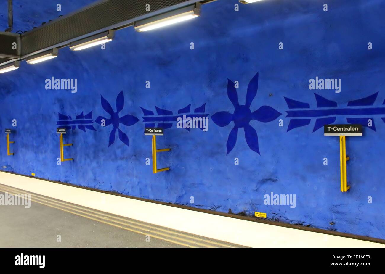 STOCKHOLM, SWEDEN - AUGUST 08, 2013: T-Centralen station on the Blue ...
