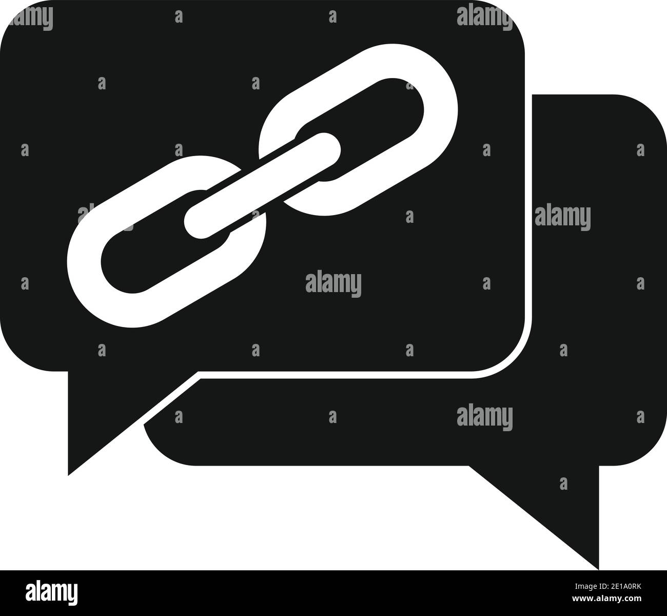 Links strategy web chat icon, simple style Stock Vector Image & Art - Alamy