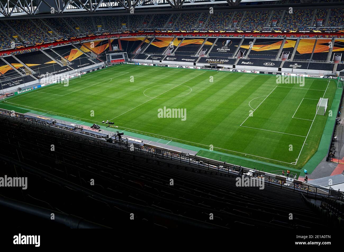 GERMANY, DUESSELDORF - AUGUST 16, 2020: Esprit Arena sports complex in ...