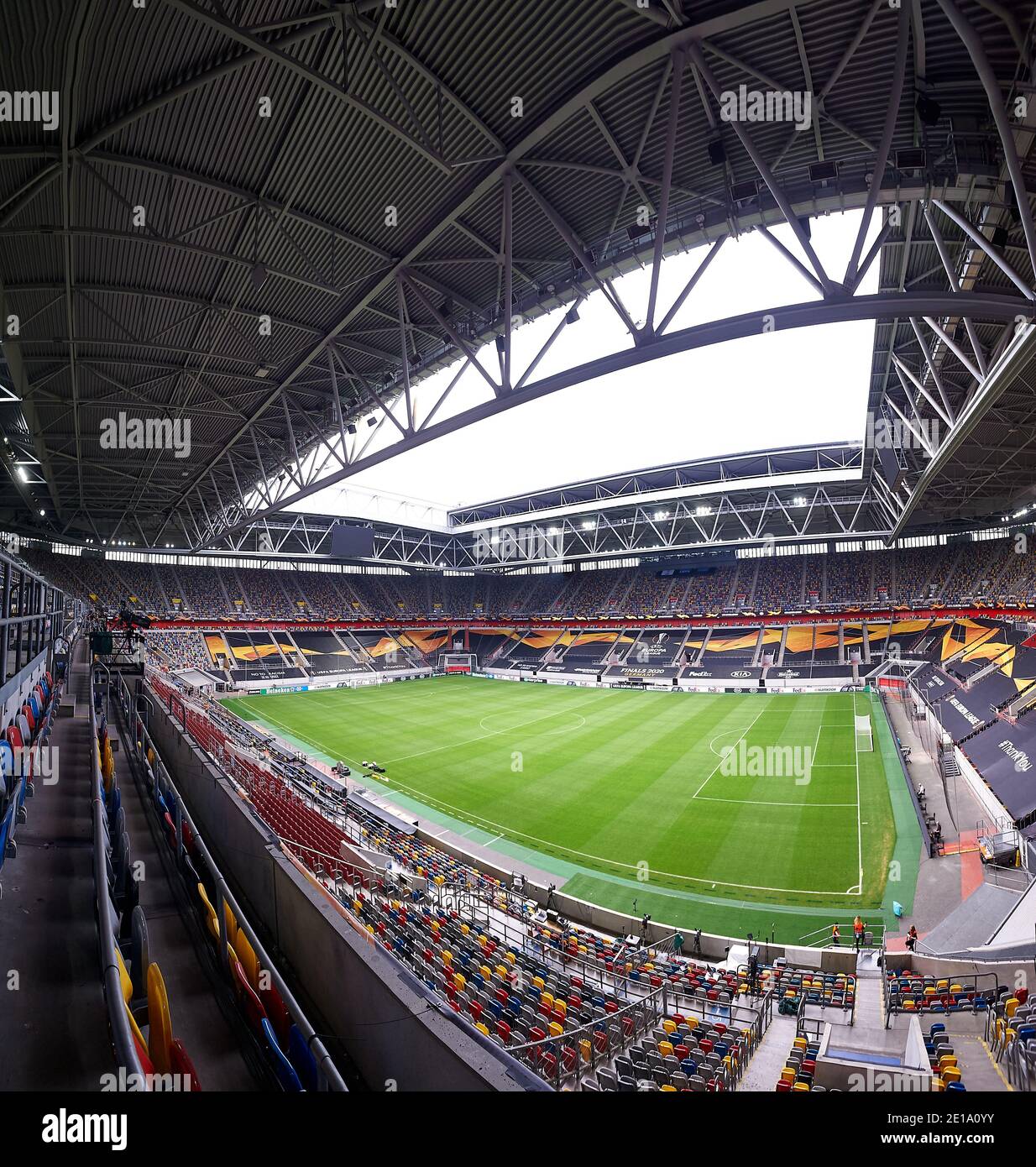 GERMANY, DUESSELDORF - AUGUST 16, 2020: Esprit Arena sports complex in ...