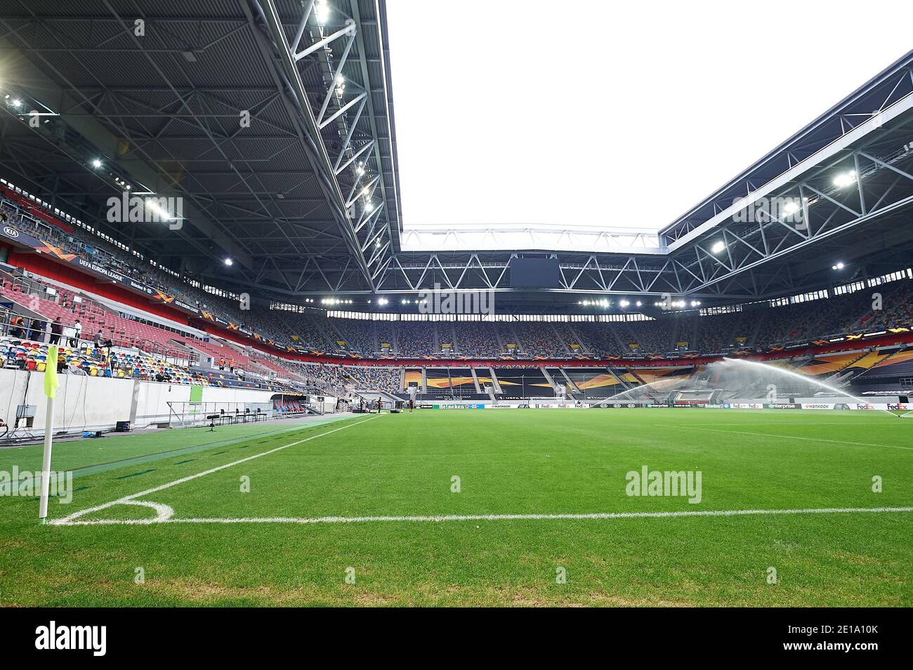 GERMANY, DUESSELDORF - AUGUST 16, 2020: Esprit Arena sports complex in ...