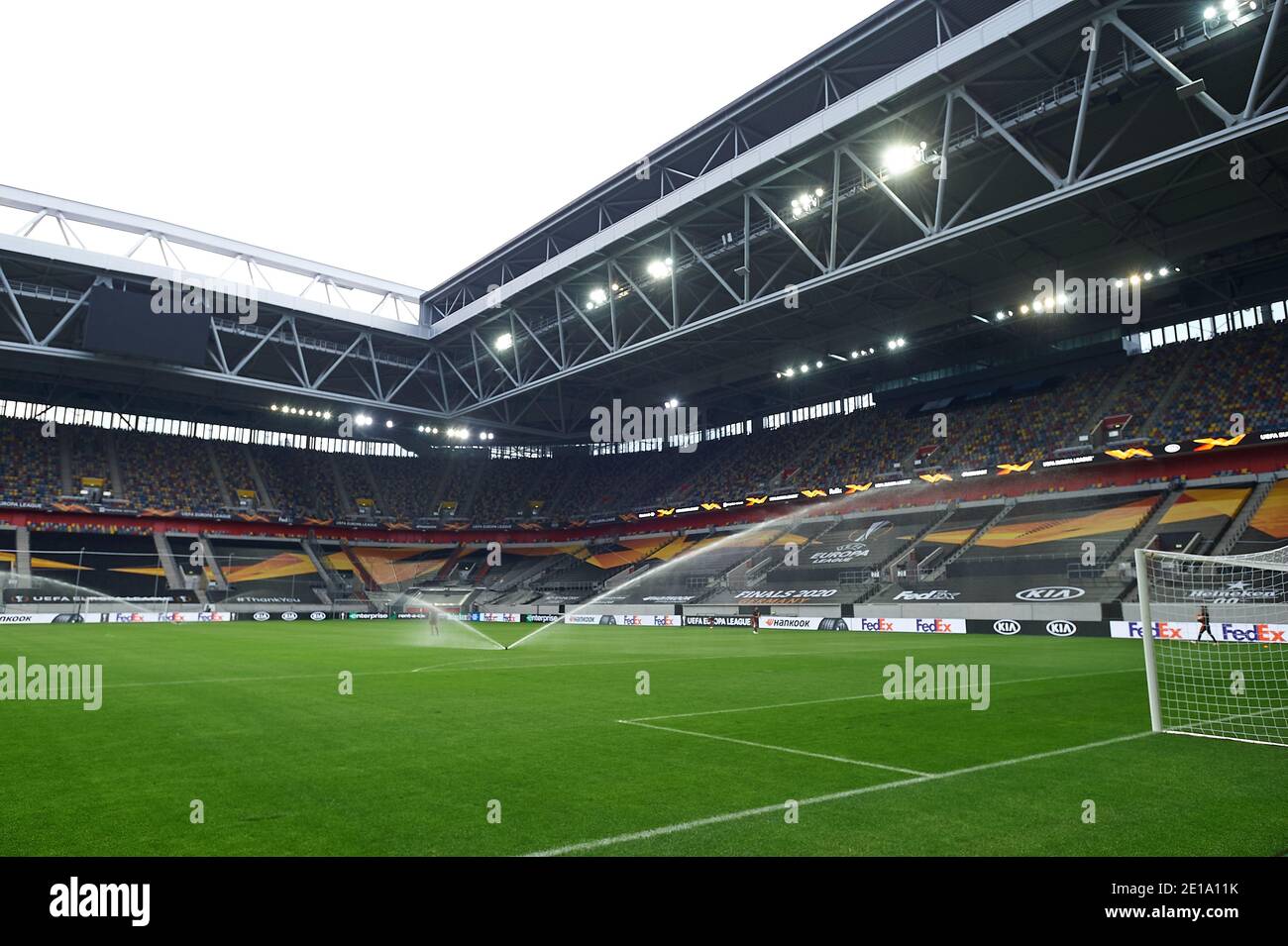 GERMANY, DUESSELDORF - AUGUST 16, 2020: Esprit Arena sports complex in ...