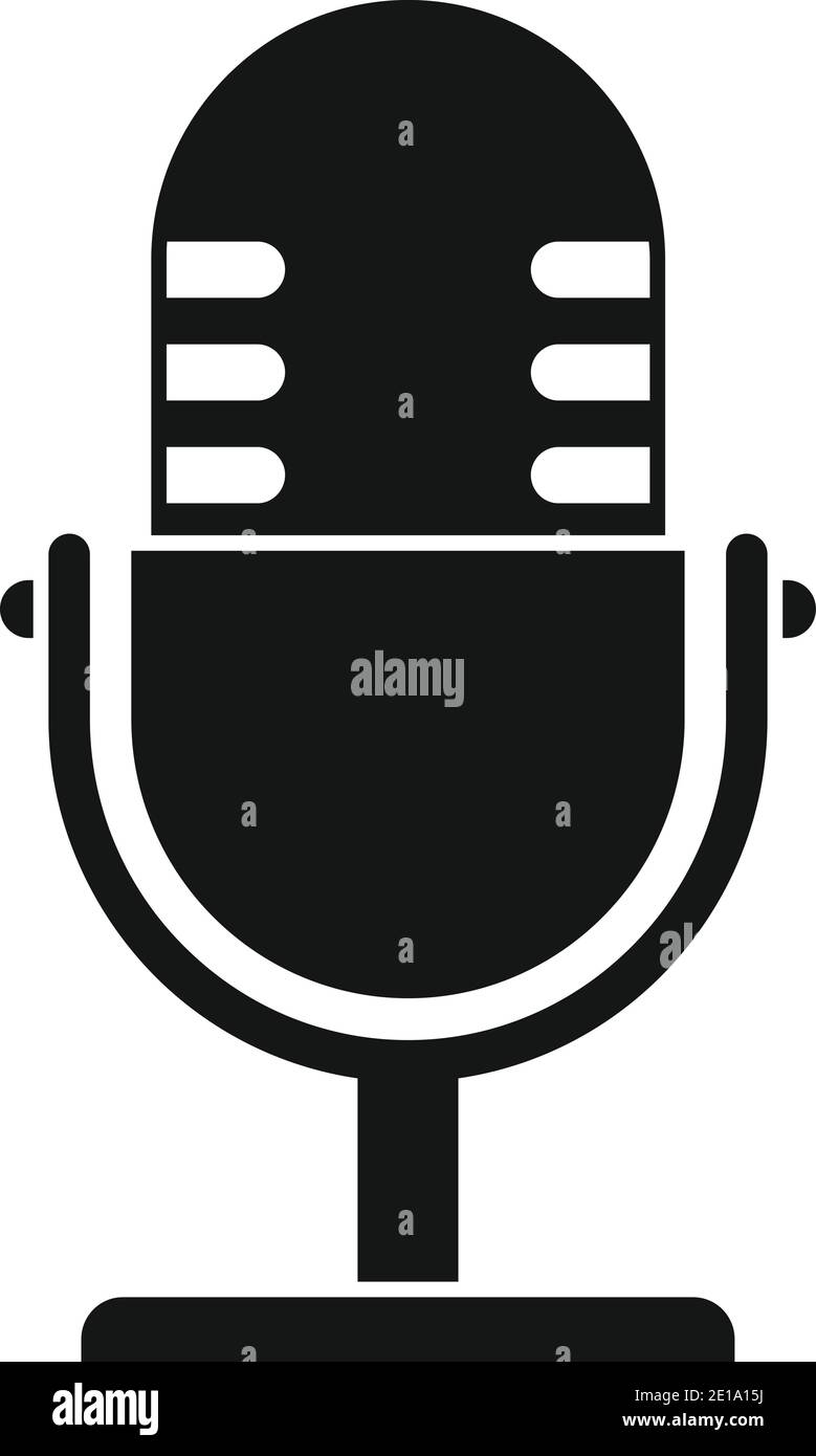 Studio microphone icon, simple style Stock Vector Image & Art - Alamy
