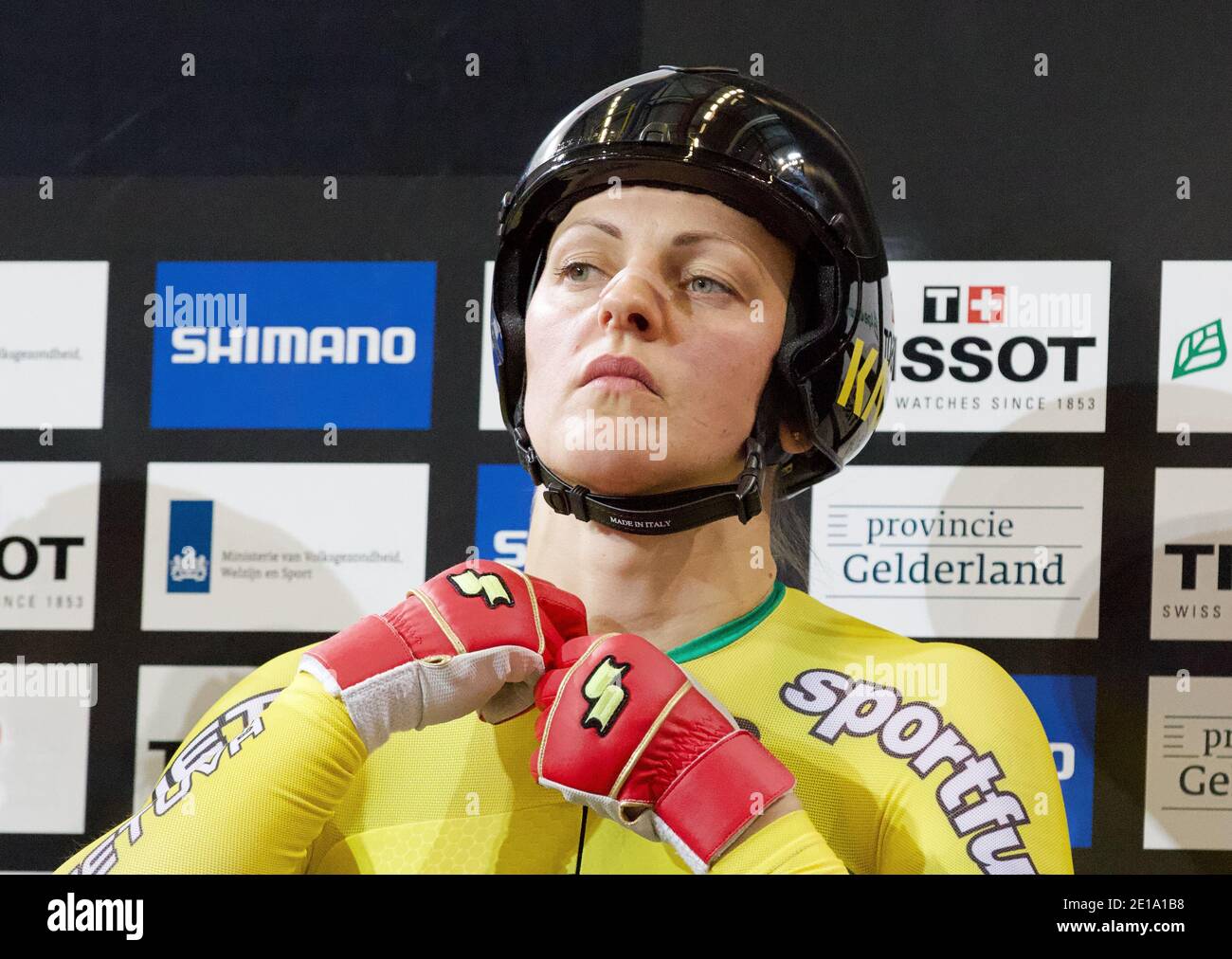 Simona Krupeckaite from Lithuania during the 2018 UCI Track Cycling ...