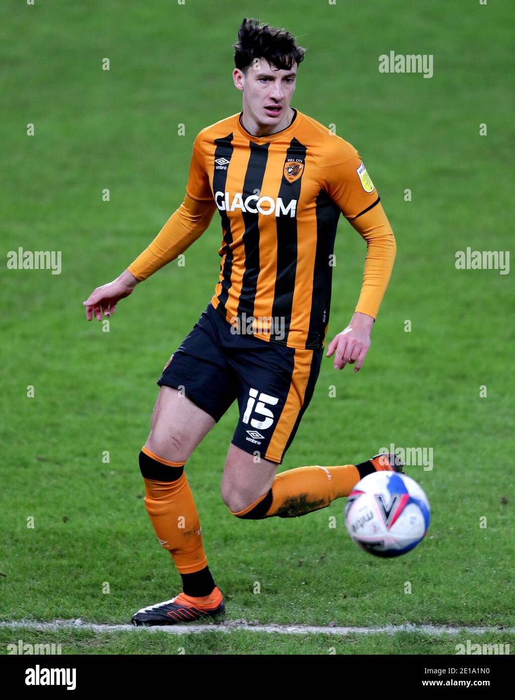 Hull City's Alfie Jones during the Sky Bet League One match at the KCOM ...
