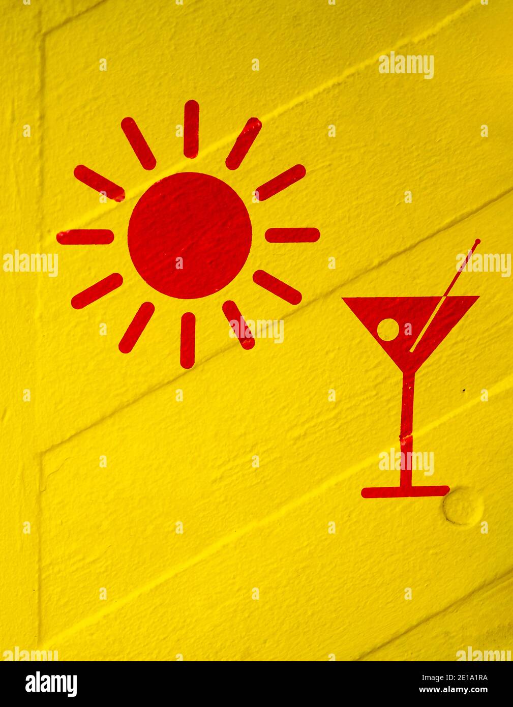 Yellow coloured signs hi-res stock photography and images - Alamy