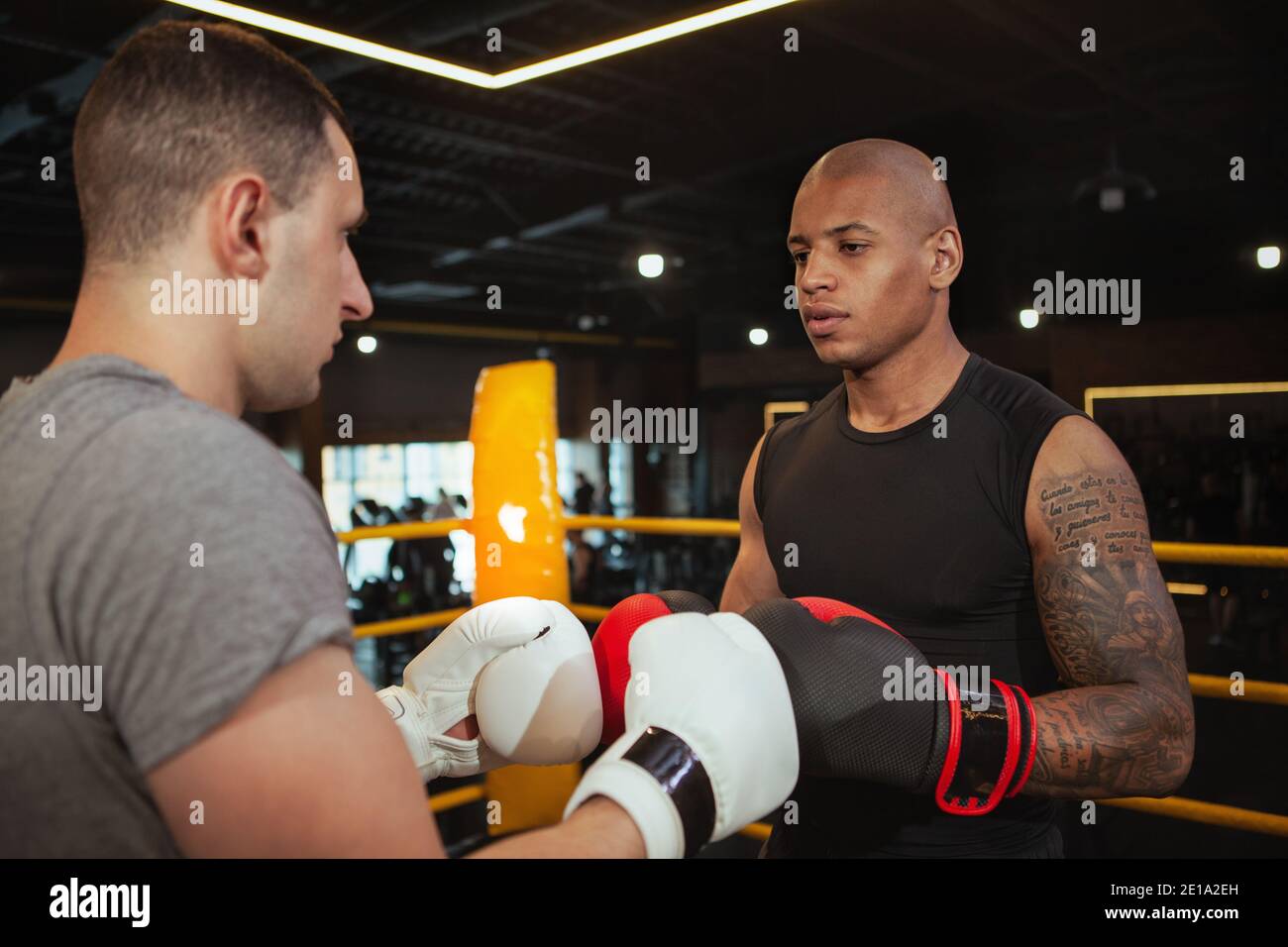 African boxer hitting hi-res stock photography and images - Alamy