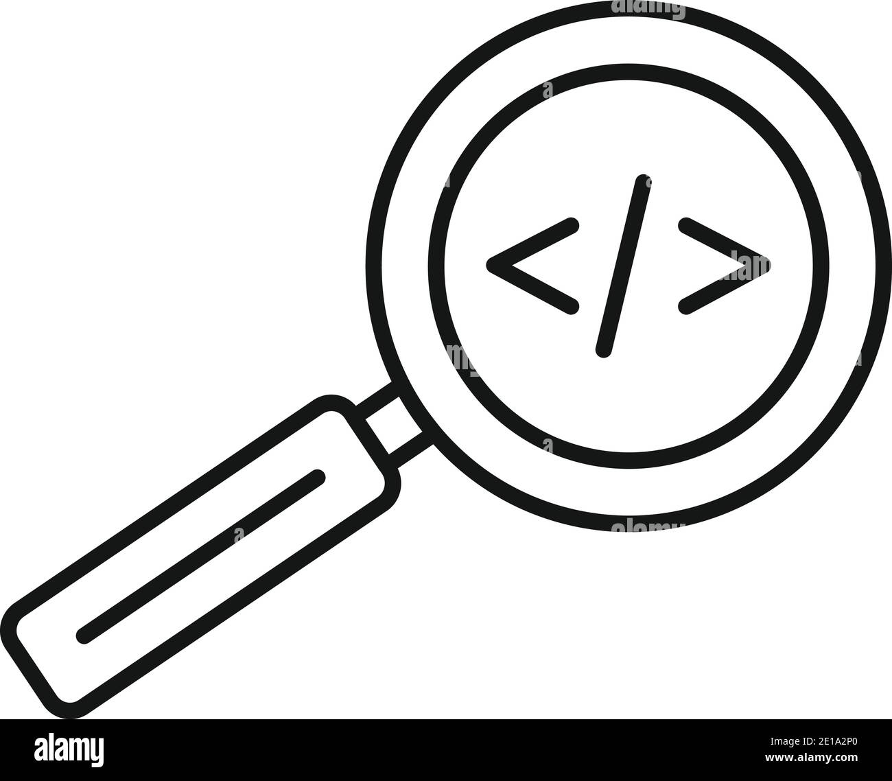 Magnifier links icon, outline style Stock Vector Image & Art - Alamy