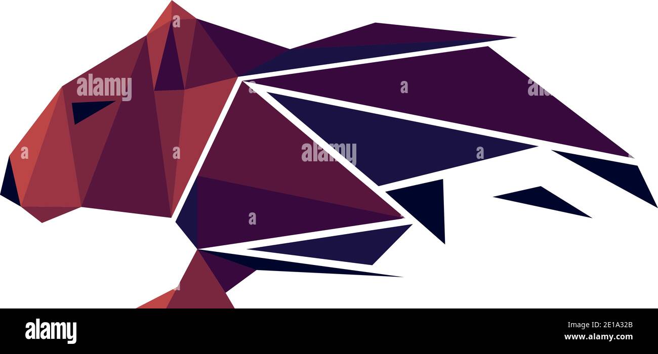 Low poly company logo Stock Vector Images - Alamy