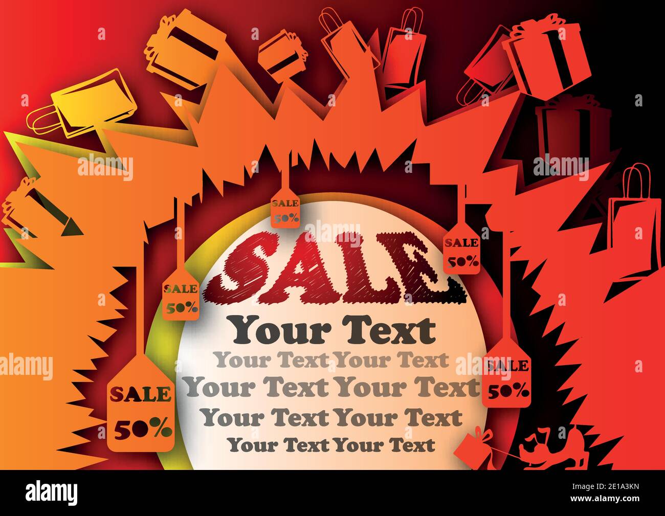Sale in style paper Stock Vector Images - Alamy
