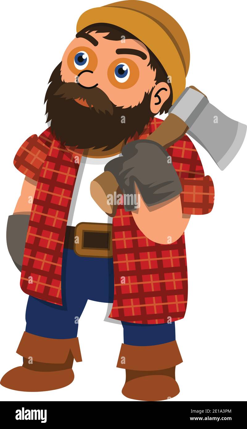 Forest lumberjack icon, cartoon style Stock Vector Image & Art - Alamy