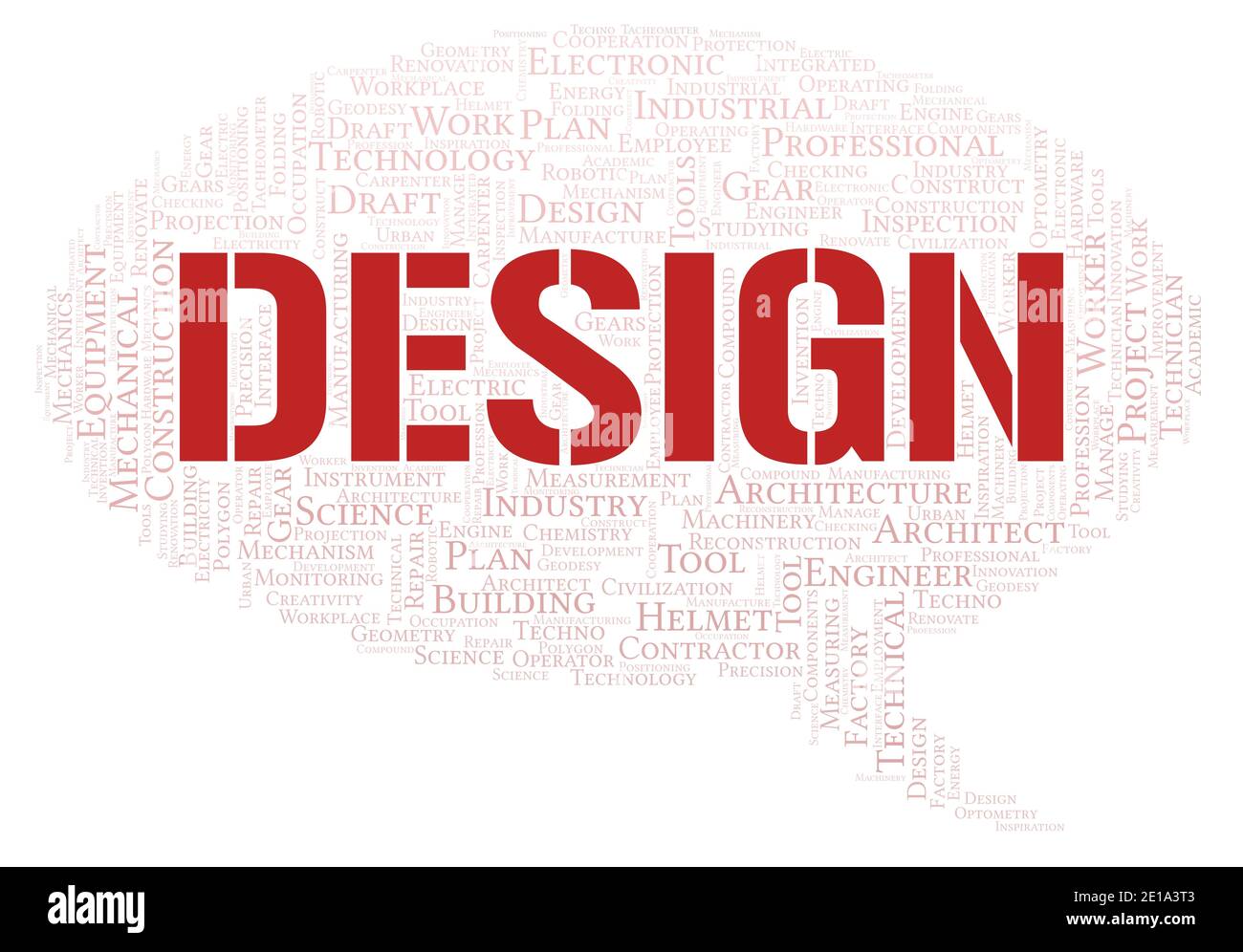 Design typography word cloud create with text only Stock Photo - Alamy