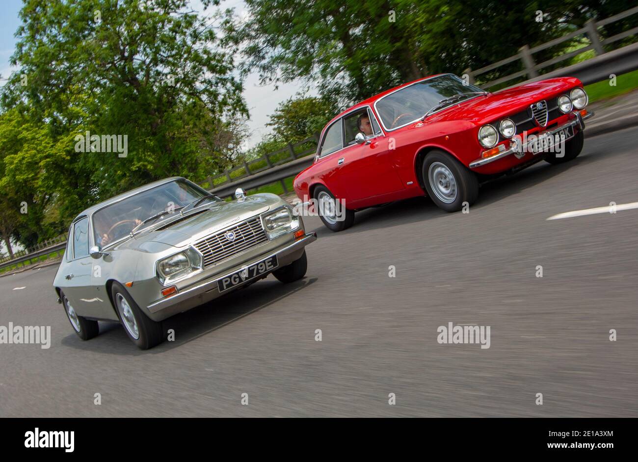 Alfa GT Veloce 1750 (Giulia GTV 105 Series) and Lancia Fulvia 1960s ...