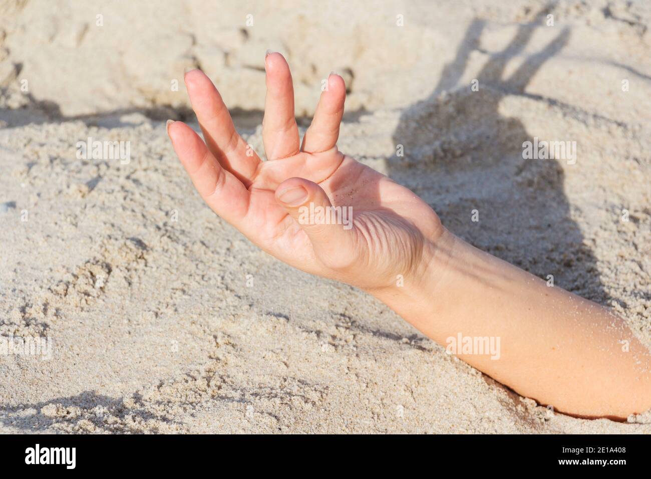 Hands buried in hi-res stock photography and images - Alamy