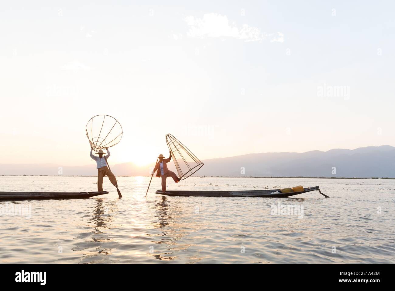 Fishing lake isle sunset hi-res stock photography and images - Alamy