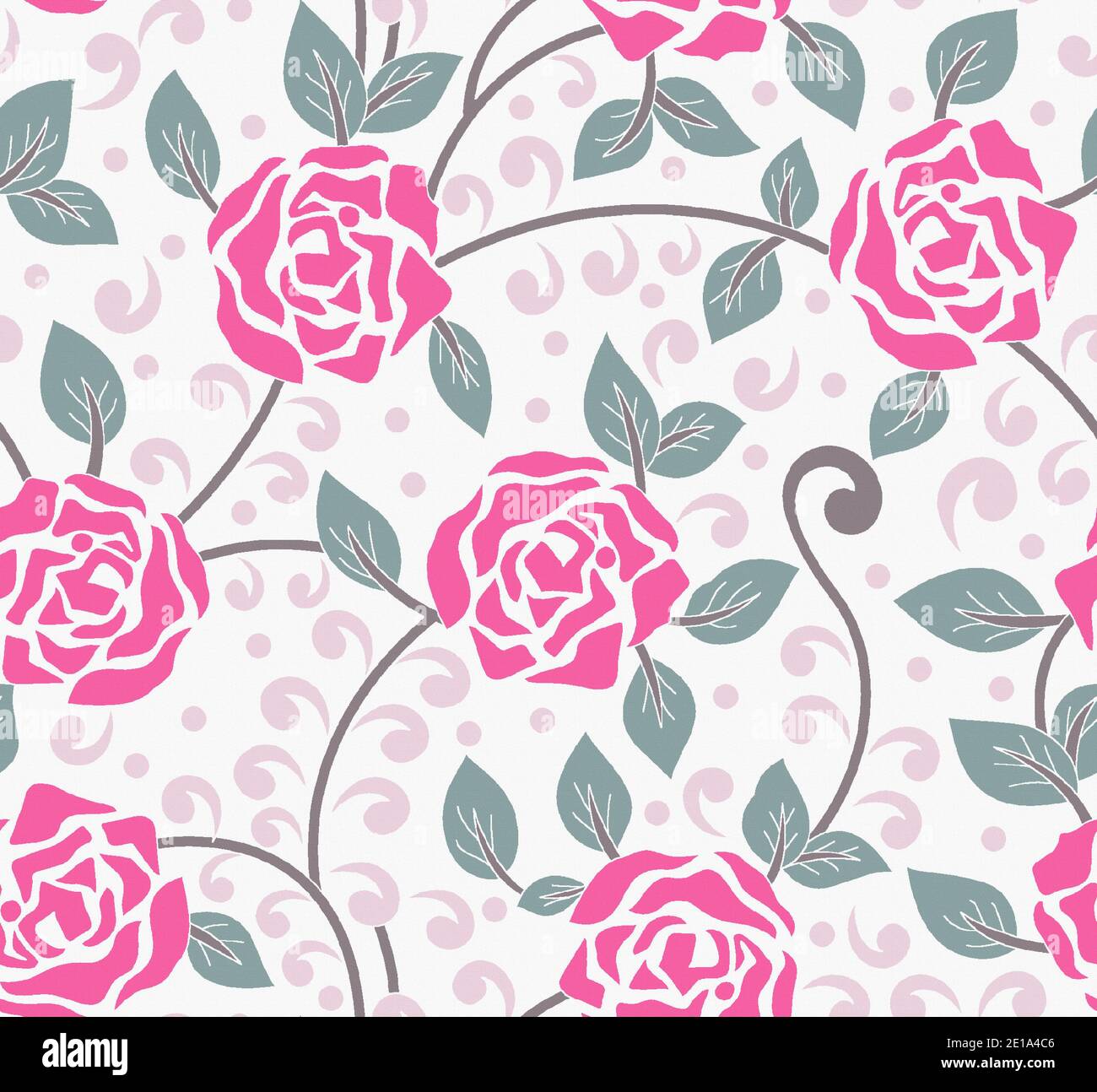 seamless floral flower textile design Stock Photo - Alamy