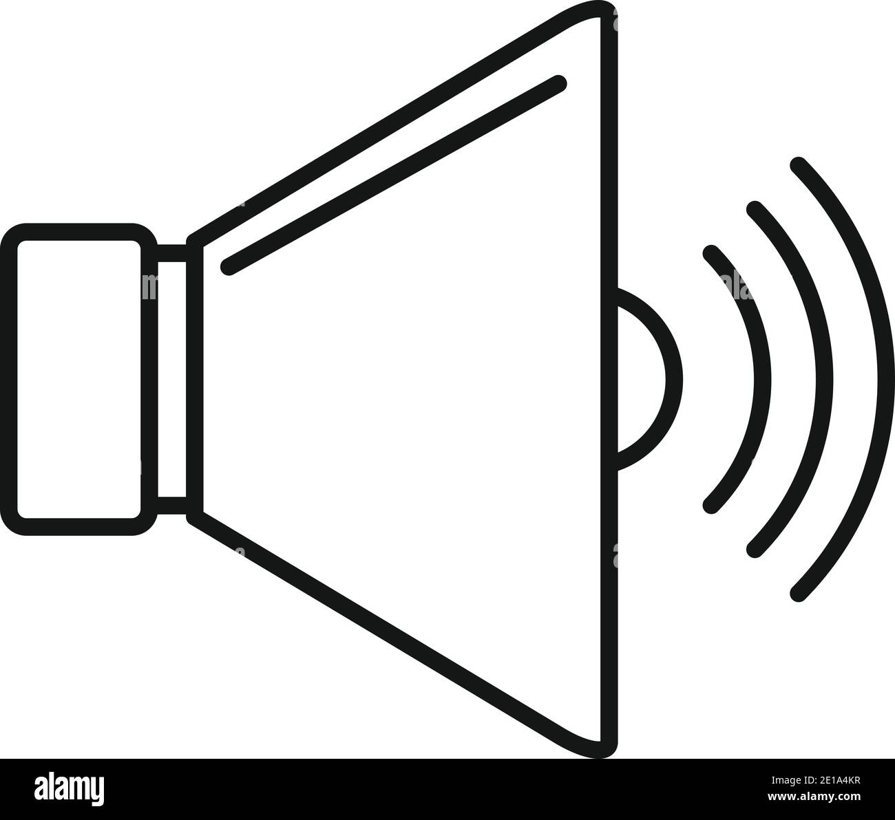 Speaker icon, outline style Stock Vector Image & Art - Alamy