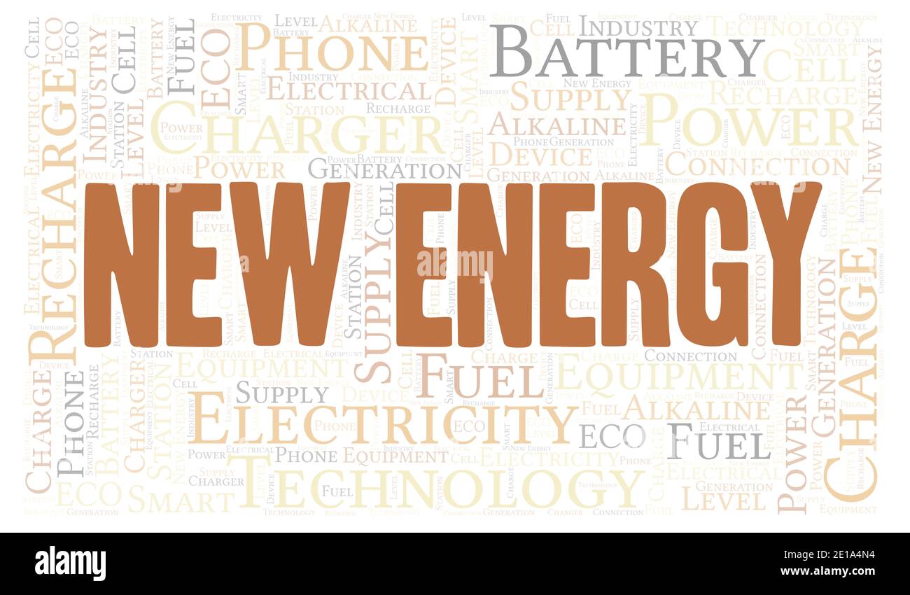 Battery word cloud concept energy hi-res stock photography and images ...