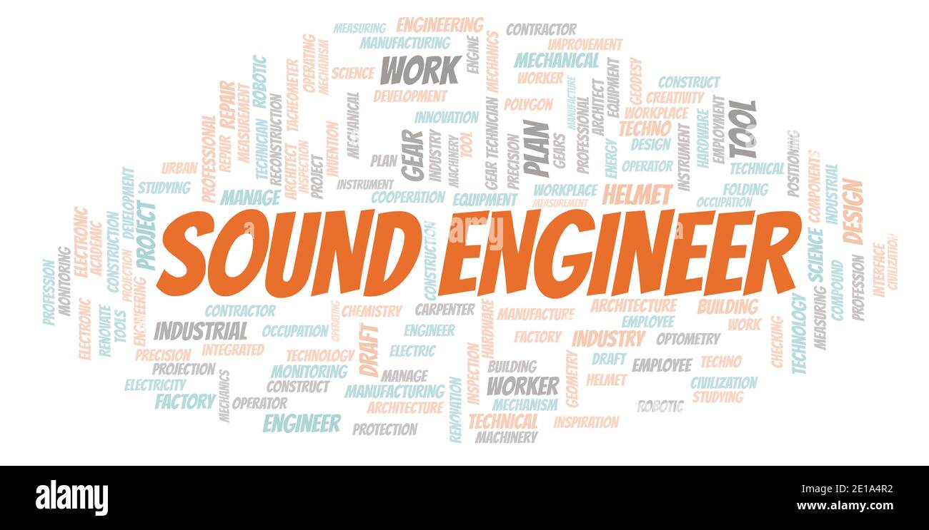 Engineer word cloud concept hi-res stock photography and images - Alamy