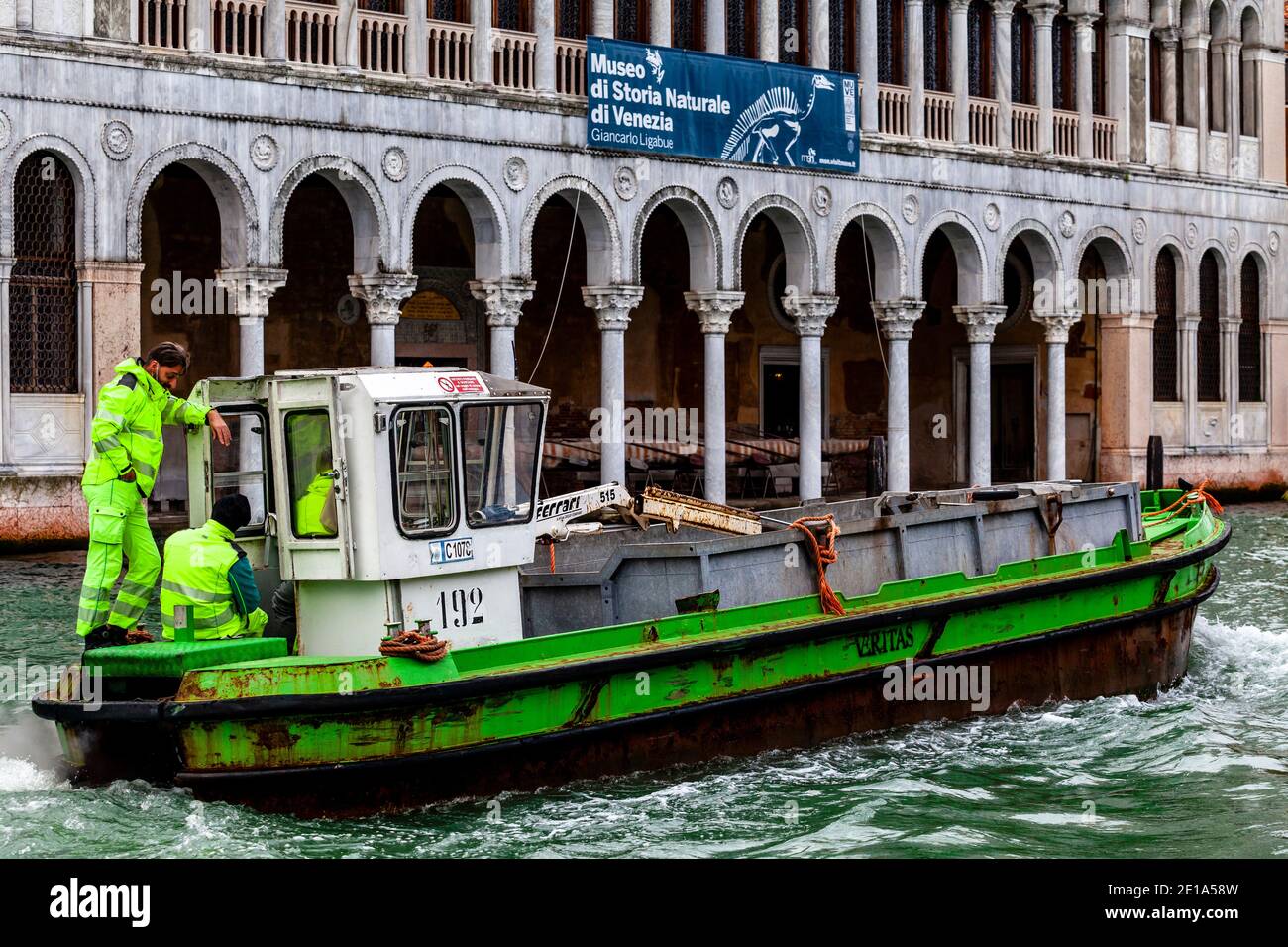 Two men on barge hi-res stock photography and images - Alamy