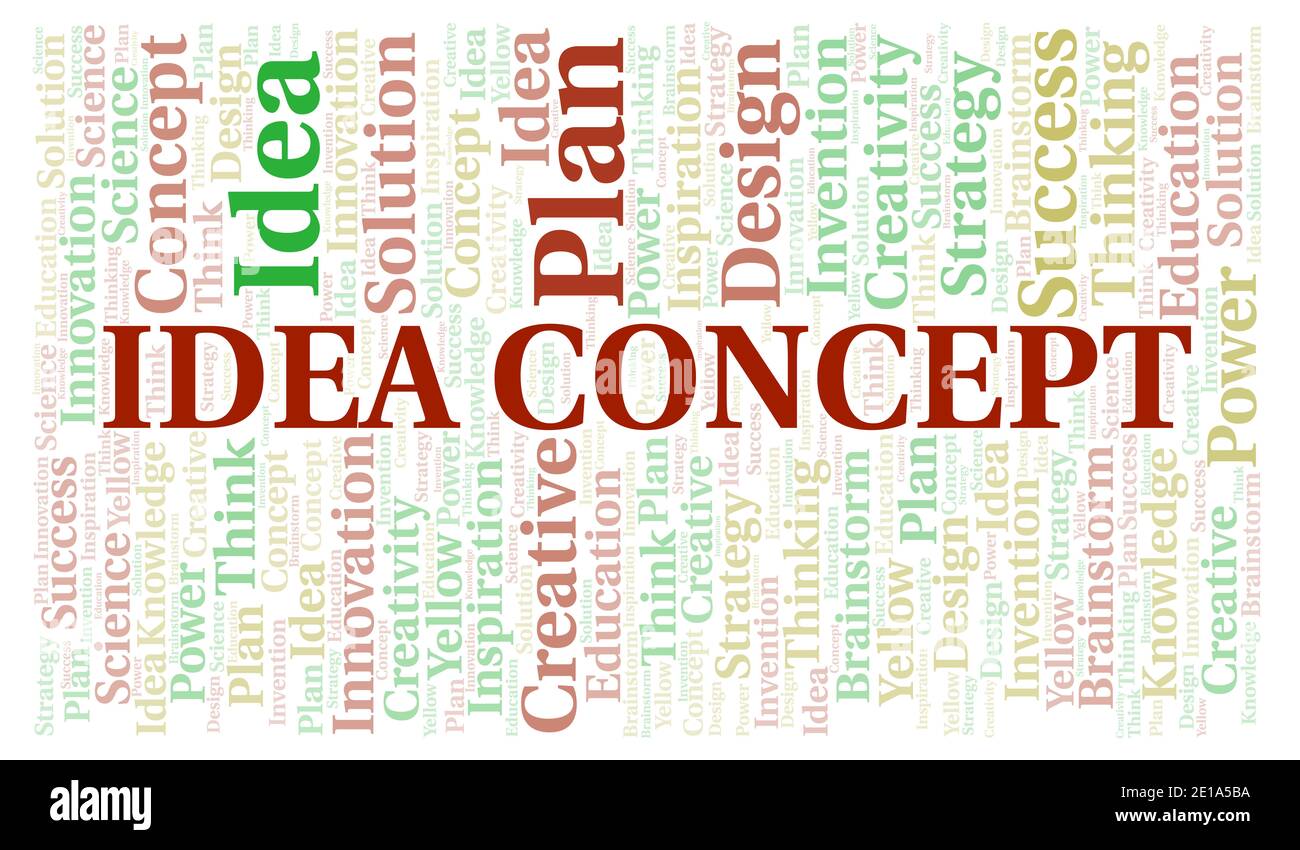 Brainstorm word cloud concept illustration Cut Out Stock Images ...