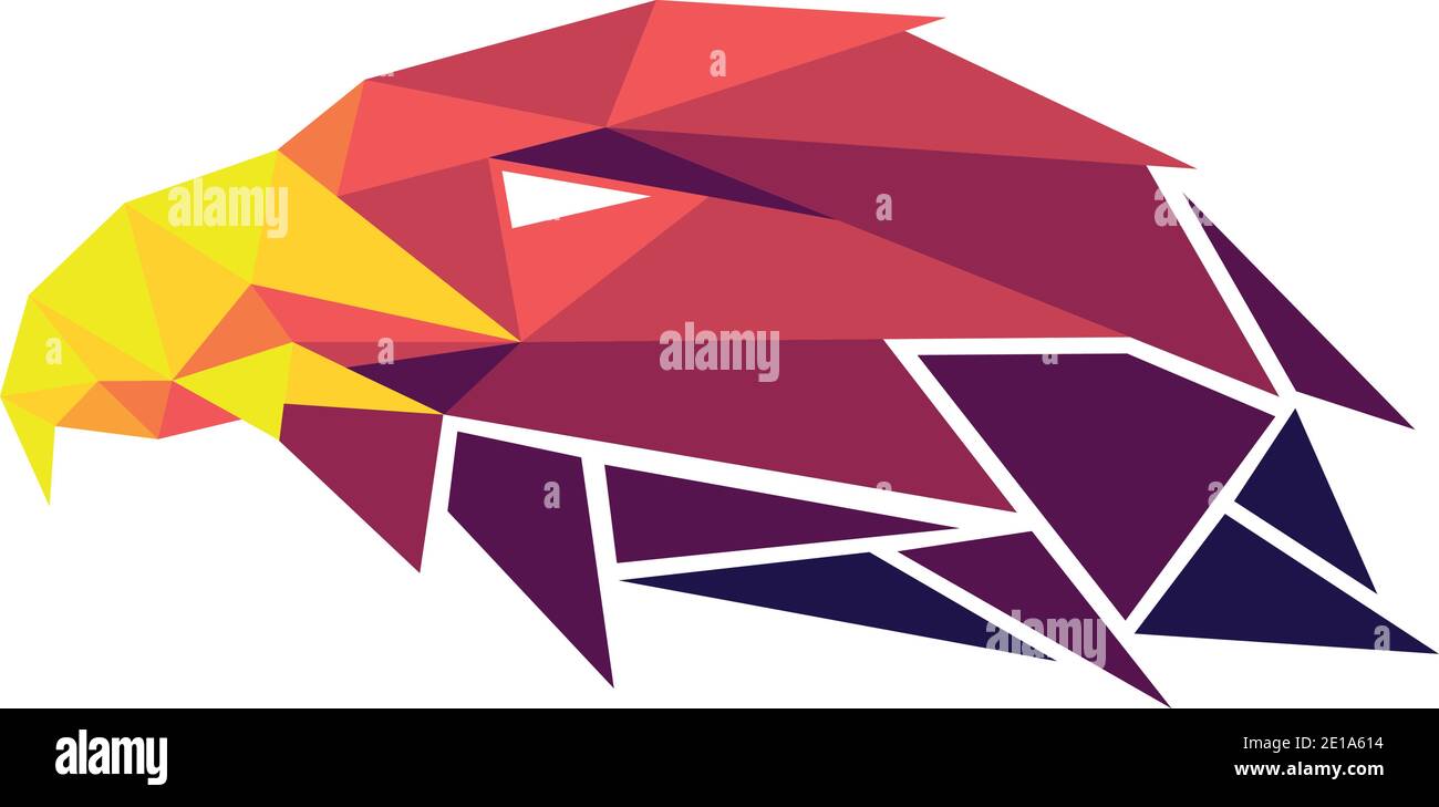 Vector eagle in low poly style Stock Vector Image & Art - Alamy