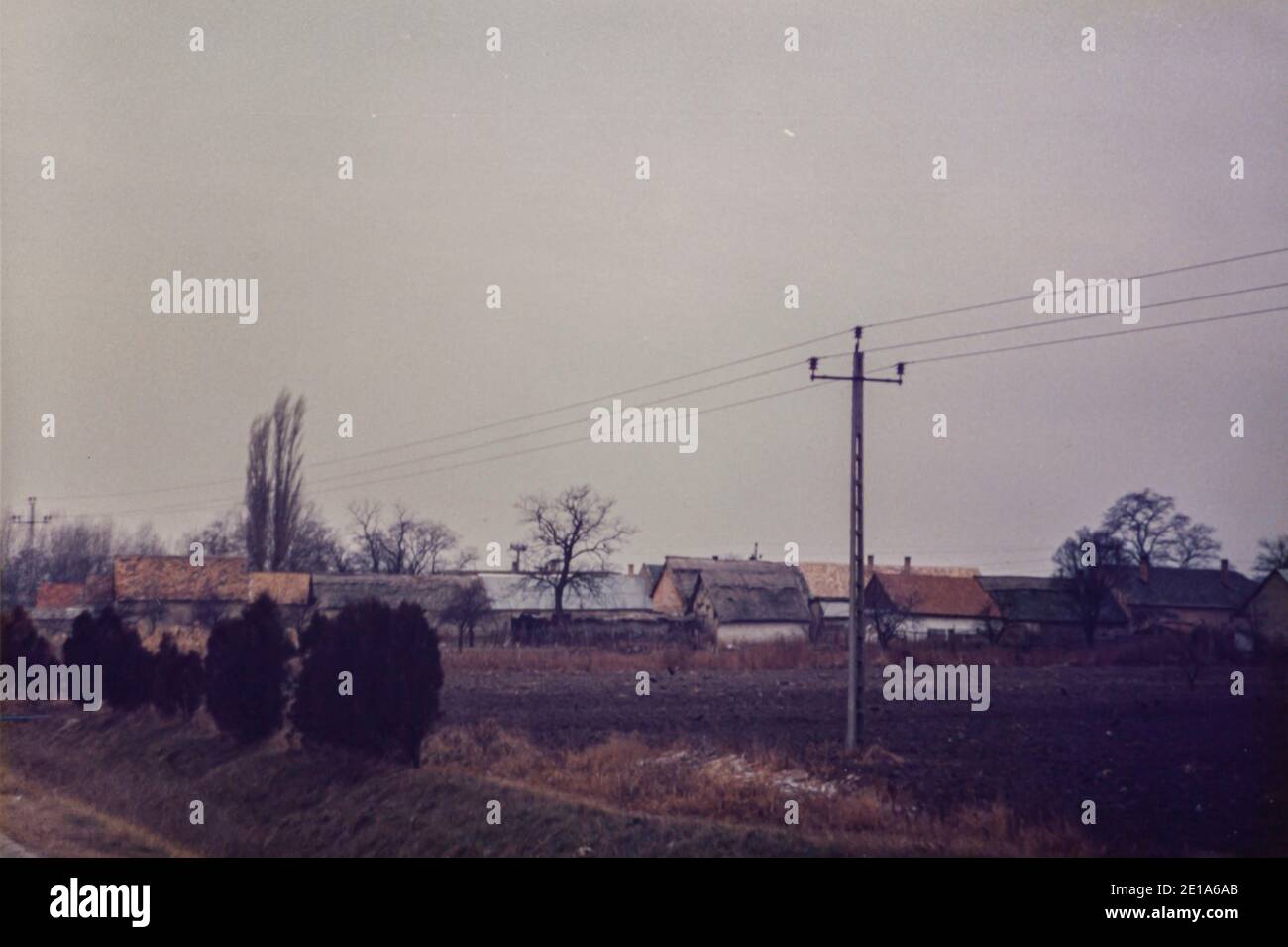 BUDAPEST, HUNGARY SEPTEMBER 1982: Village nestled in the Hungarian ...