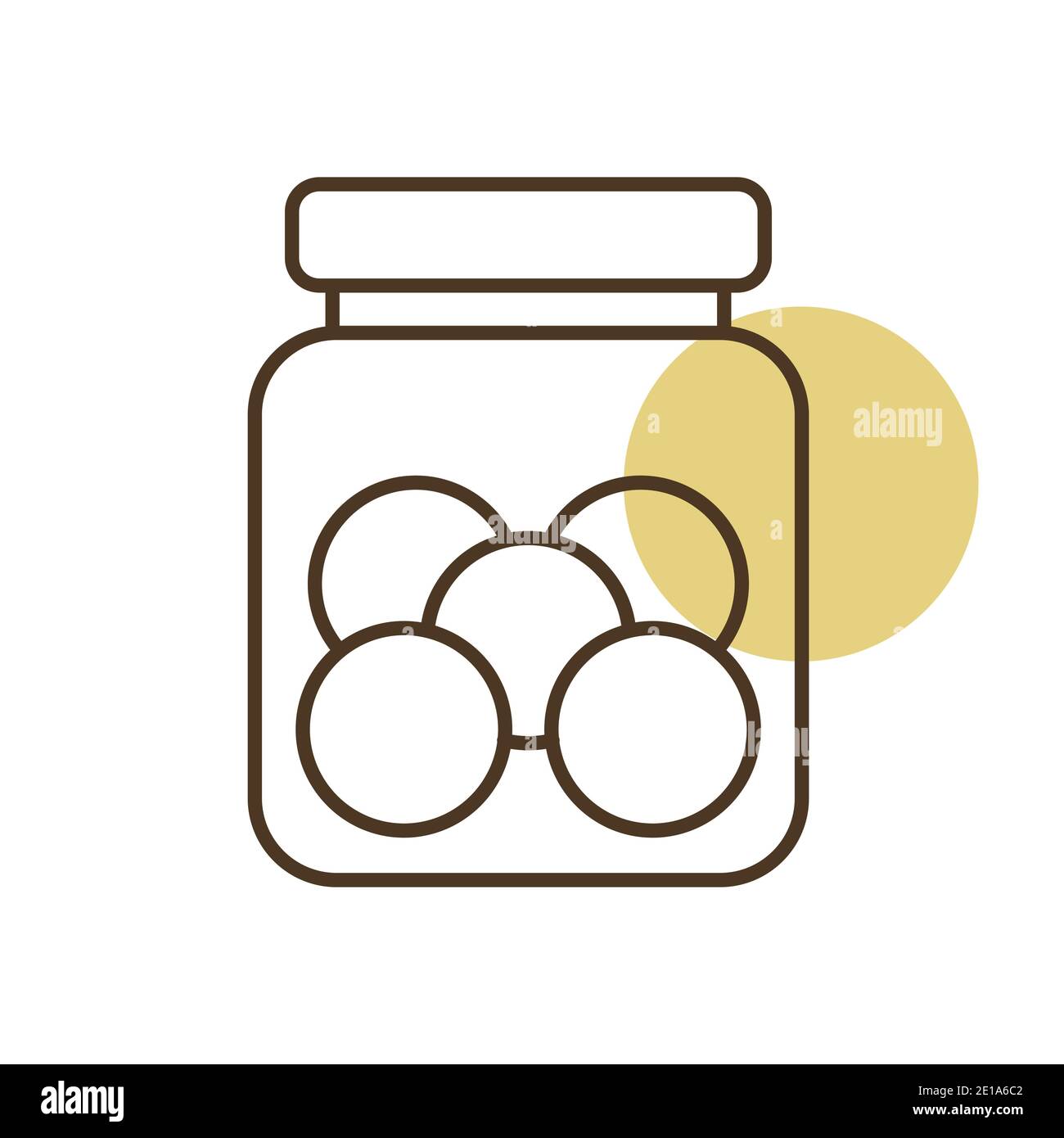 Cookie jar vector icon. Kitchen appliance. Graph symbol for cooking web ...