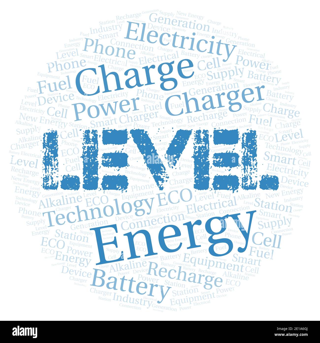 Level typography word cloud create with text only Stock Photo - Alamy