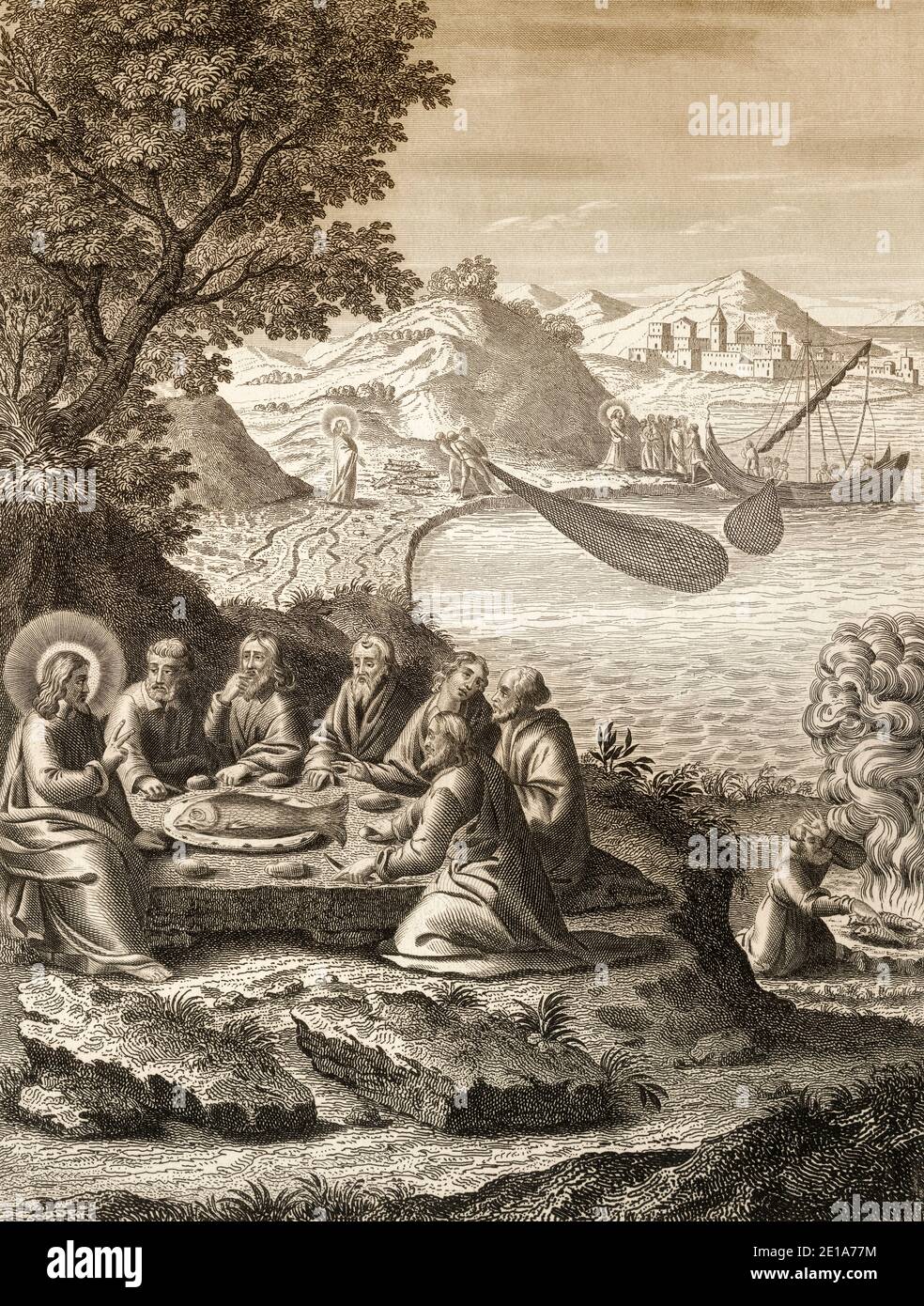 The miraculous catch of 153 fish, Resurrection of Jesus, New Testament ...