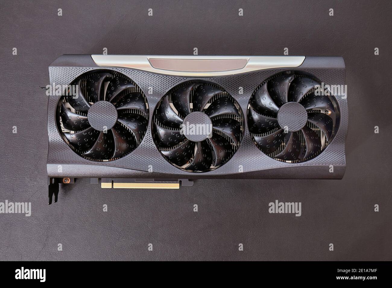 Computer graphics card on a desk Stock Photo - Alamy