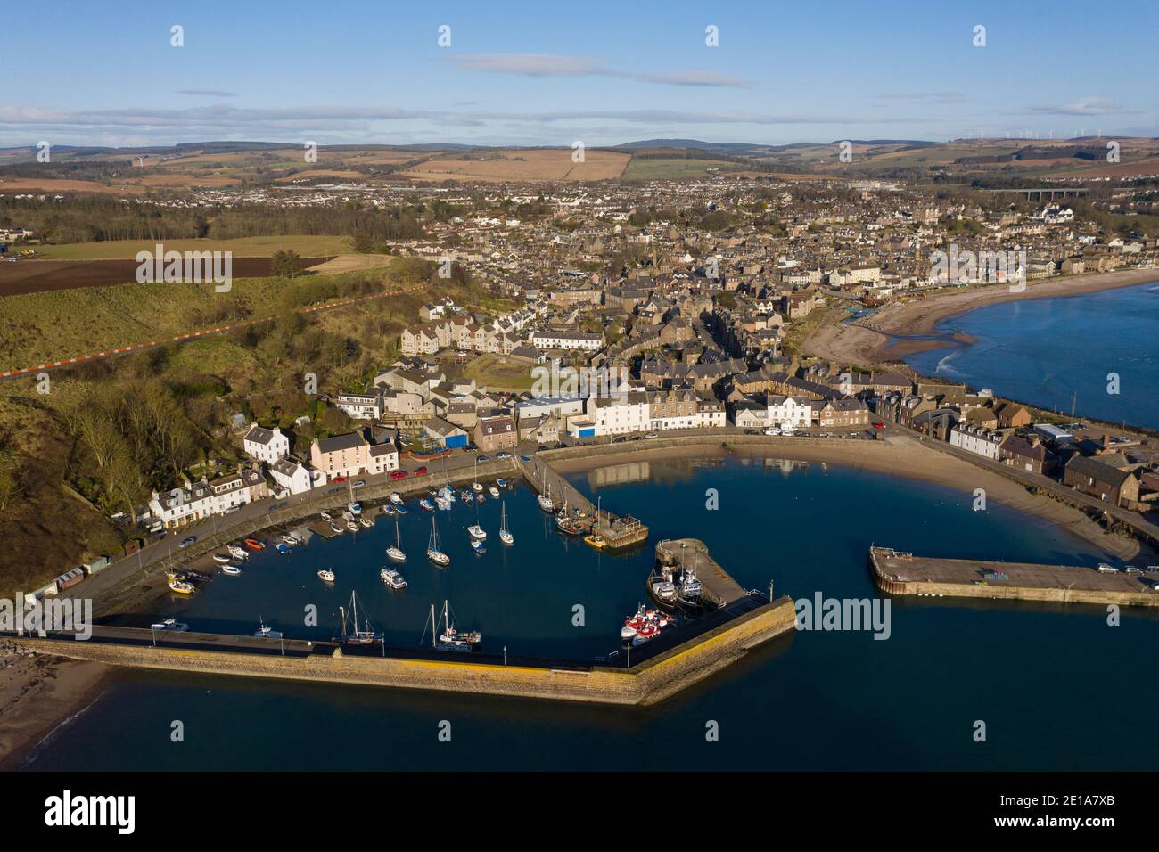 Aerial view scotland coast hi-res stock photography and images - Alamy