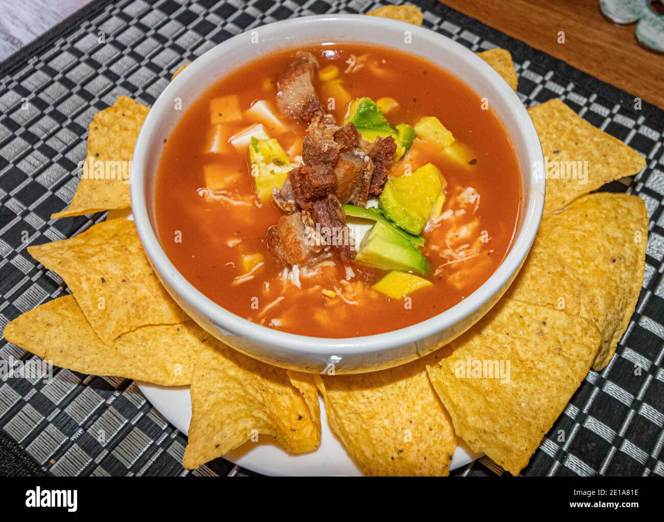 A detailed view of a very delicious plate of soup Stock Photo - Alamy