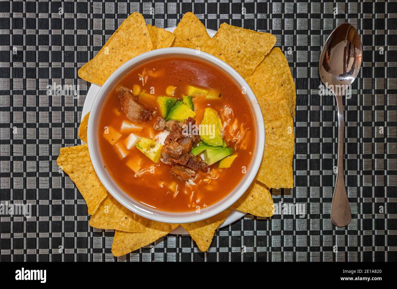 A detailed view of a very delicious plate of soup Stock Photo - Alamy