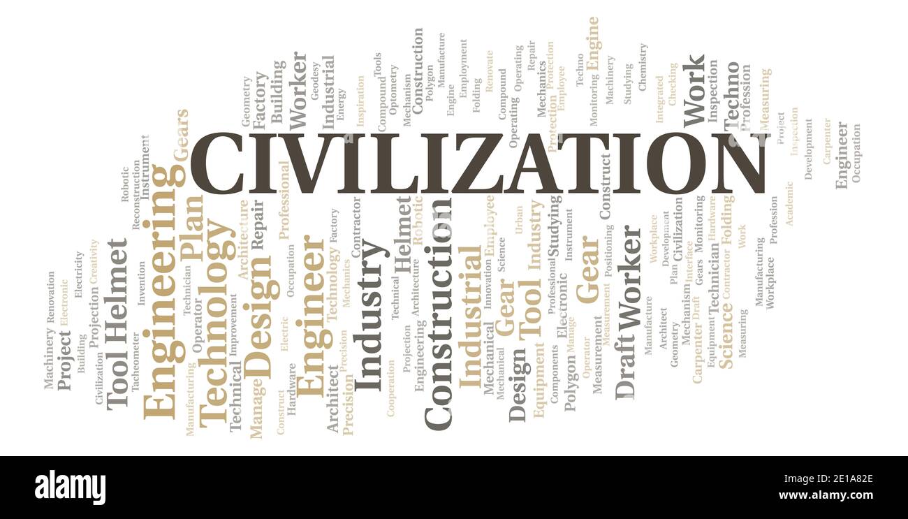 Civilization word cloud concept hi-res stock photography and images - Alamy