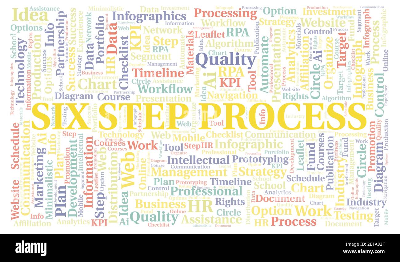 Six step business infographic hi-res stock photography and images - Alamy