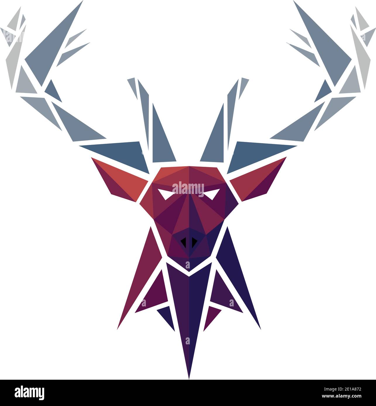 Deer low poly design Stock Vector Images - Alamy