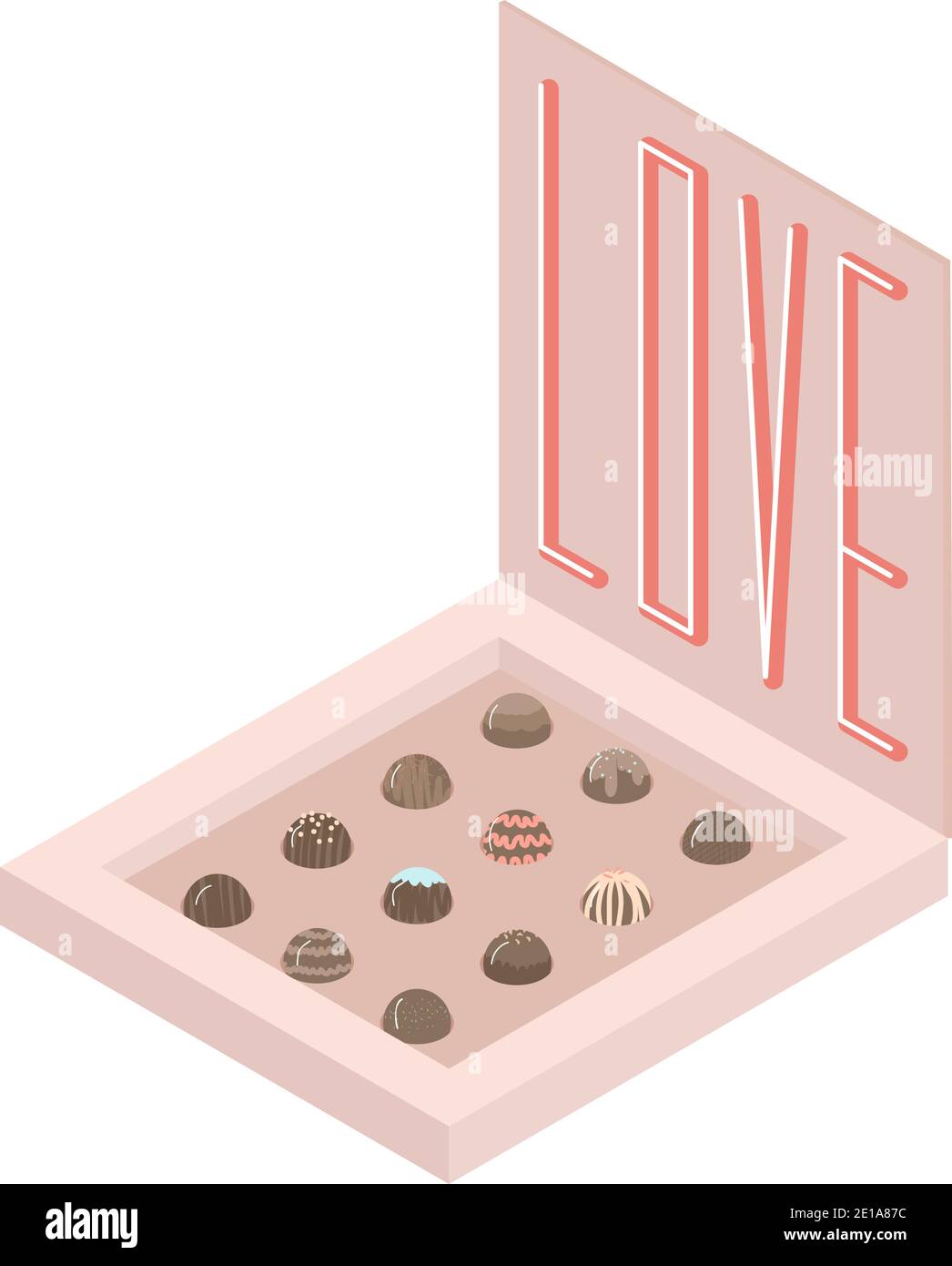 Box of chocolates Stock Vector Images - Alamy