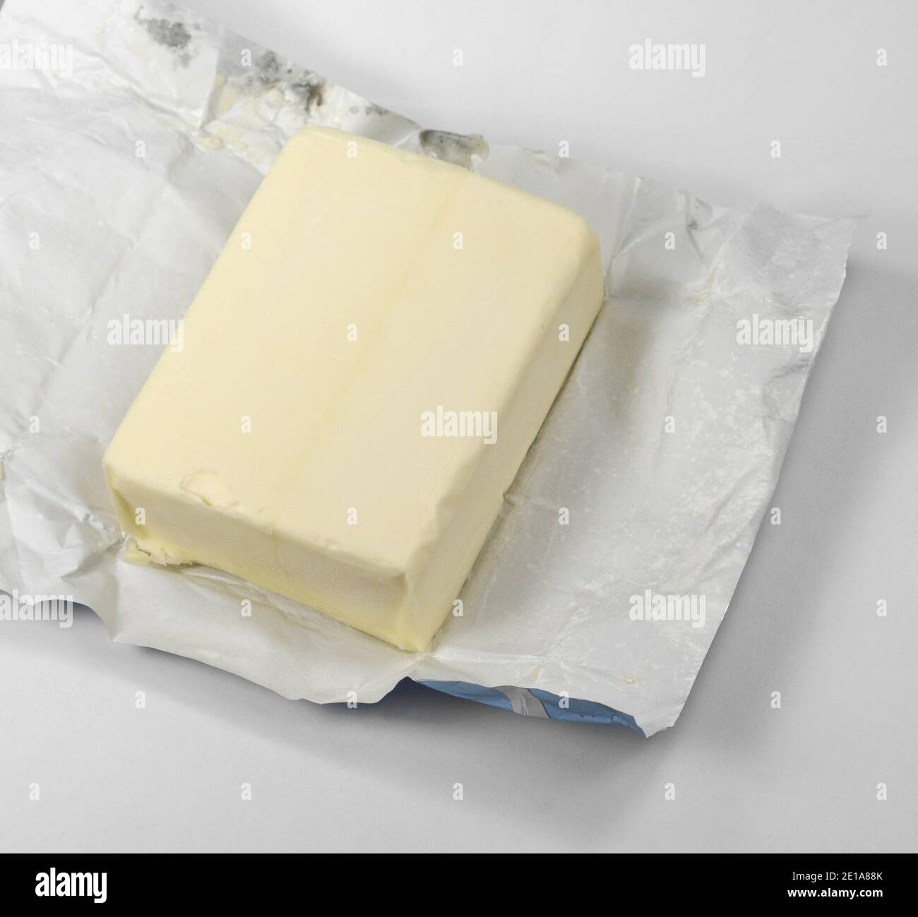 Butter bar isolated on white background. Butter package isolated Stock ...